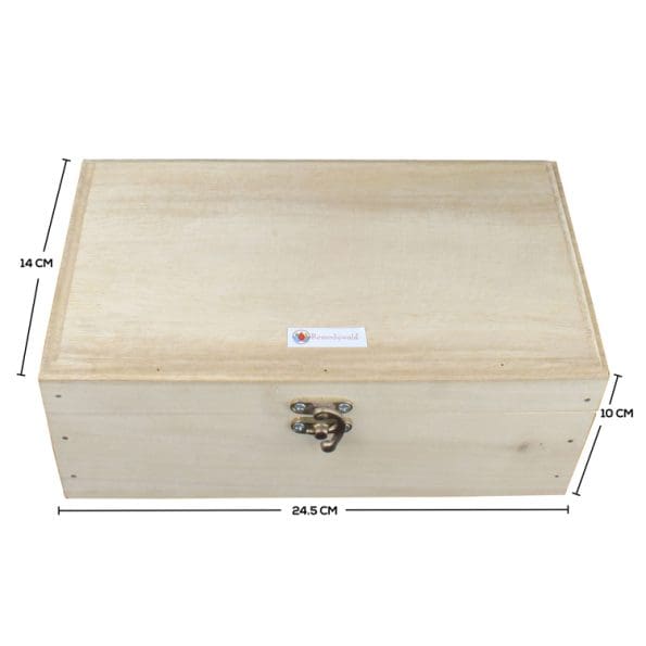 Auspicious Sriparni Wooden Wealth Money Cash Box (Size 10 x 5.5 x 4 ...